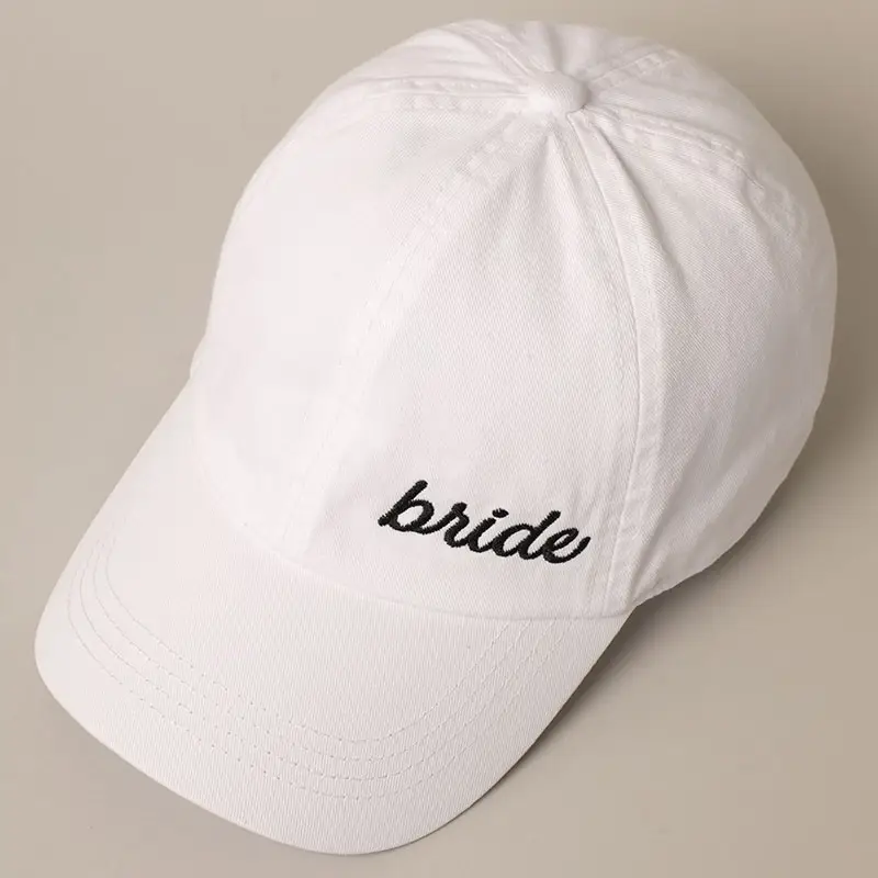 Embroidered Bride Baseball Cap – Jaded – Designs & Decor