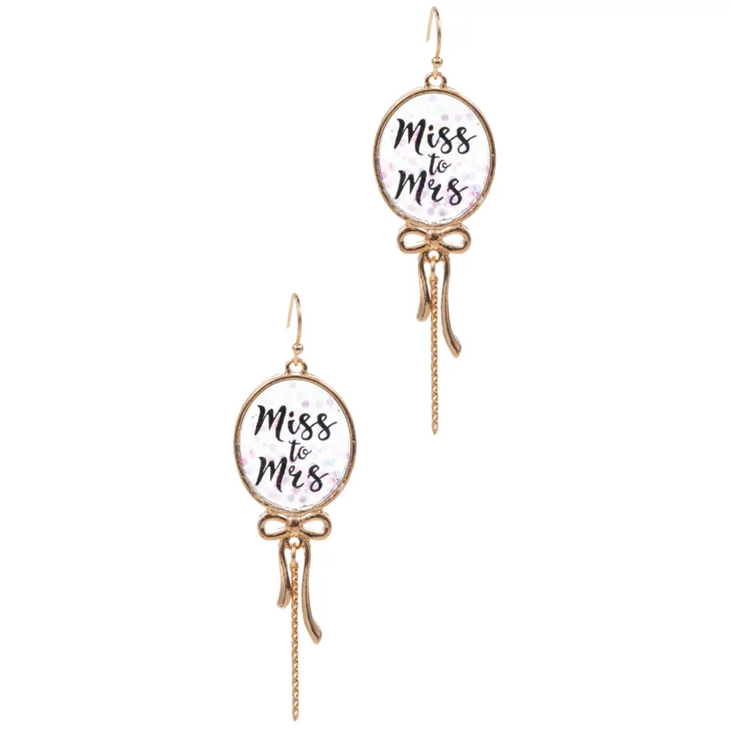 Miss to Mrs Silver Earrings – Jaded – Designs & Decor